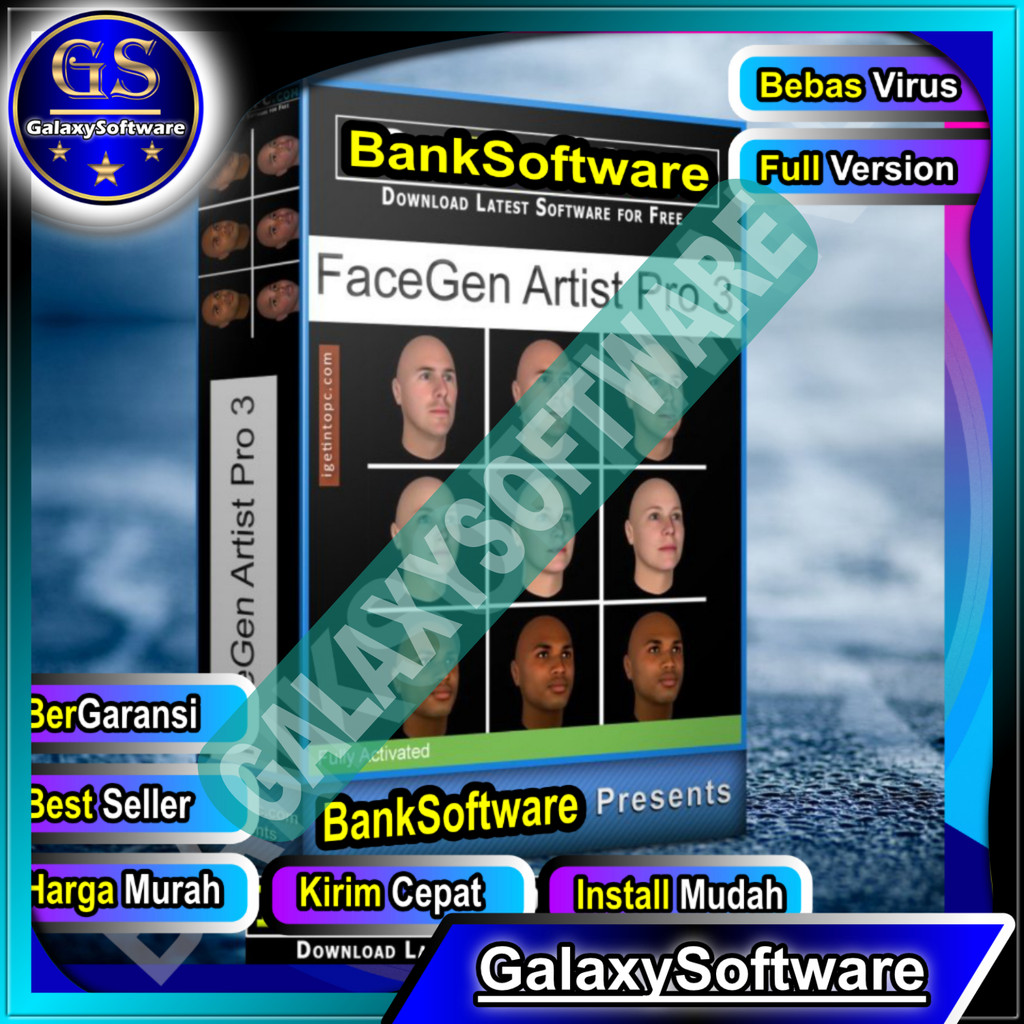 Jual Artist FaceGen Pro 2023 V3.12 Lifetime Full Version software ...