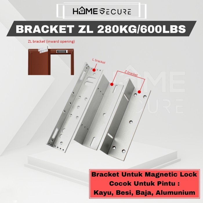 Jual Bracket Em Lock ZL 280 KG/600lbs / Bracket Magnetic EmLock Z L ...
