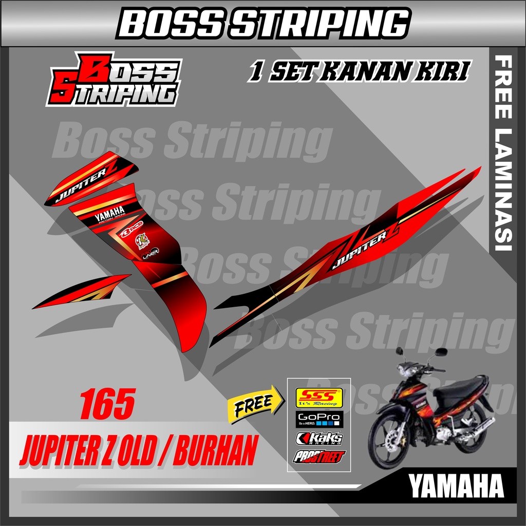 Jual Striping Stiker Variasi Jupiter Z Lama Burhan - Stripping Sticker ...
