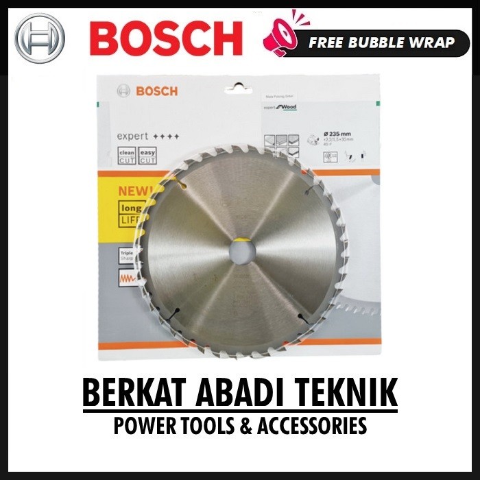 Jual BOSCH Circular Saw Blade 9 x 40T Mata Gergaji Potong Kayu Circle ...