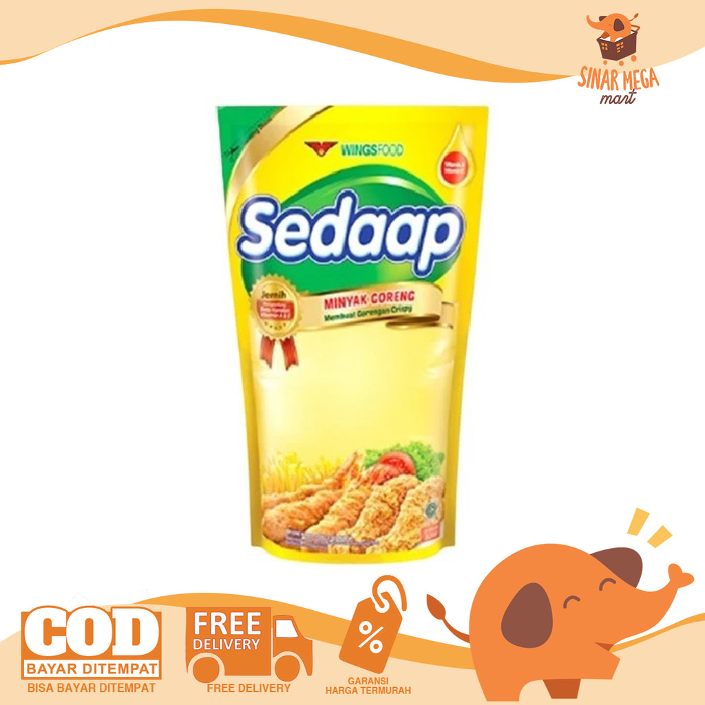 Jual SEDAAP SEDAP Minyak Goreng Sawit Pouch 1 Liter SATUAN Murah ...