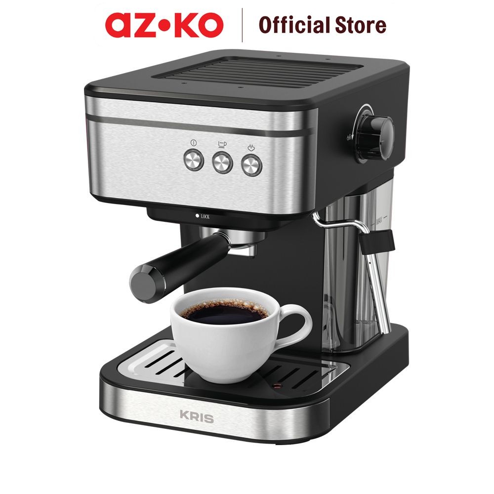 Jual AZKO Kris 1 ltr Espresso Maker 20 Bar Stainless Steel - Hitam Mesin Pembuat Kopi Peralatan ...