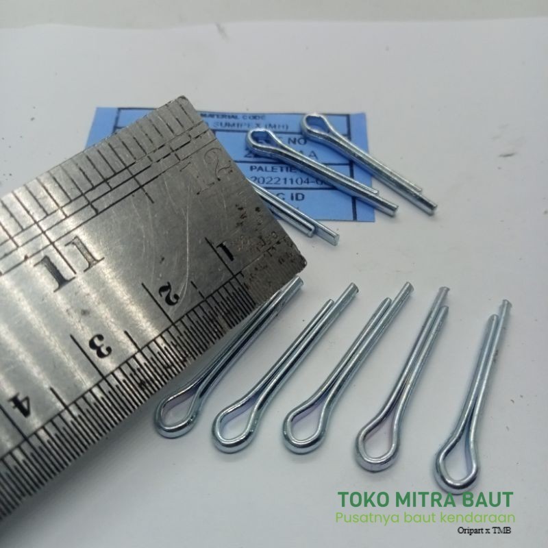 Jual 10Pcs Pen Penahan Mur Baut Split Pen Roda Rem Fostep Baut Roda ...