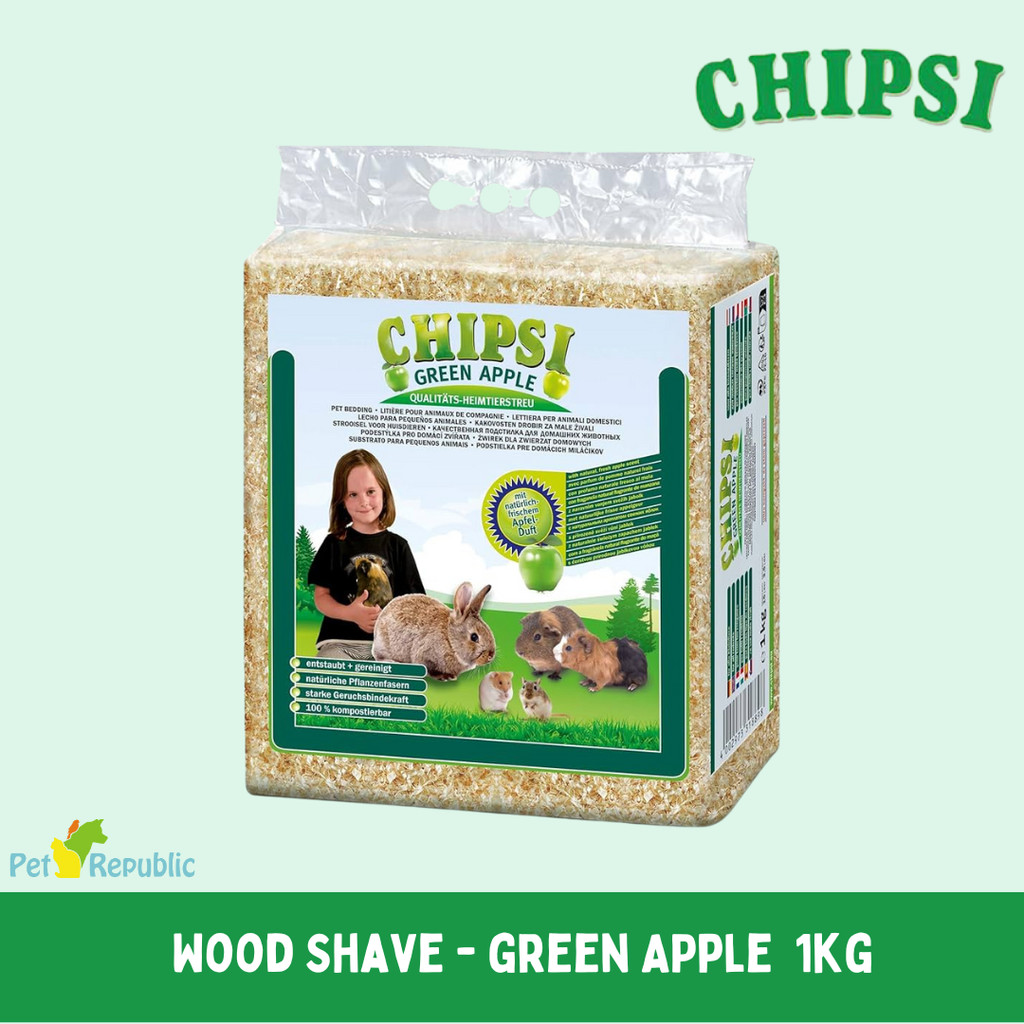 Jual CHIPSI Serbuk Kayu Wood Shavings Green Apple 1kg | Shopee Indonesia