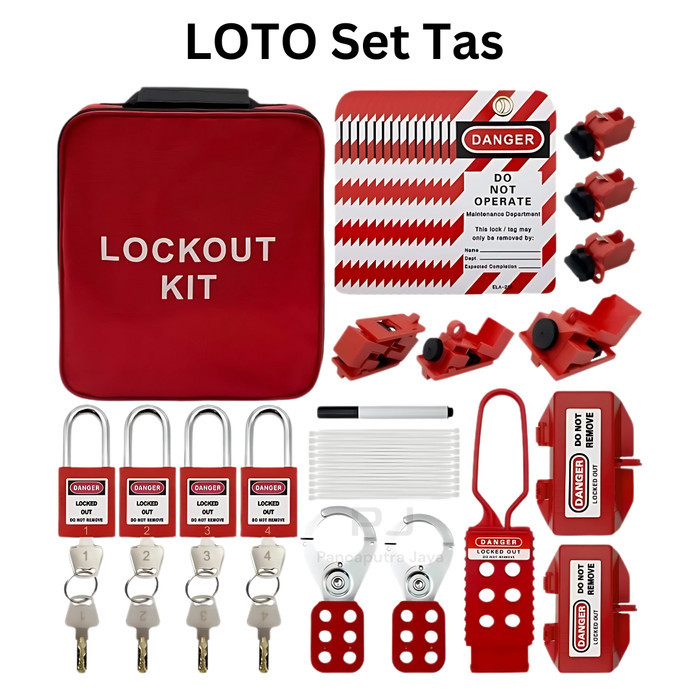 Jual LOTO Set Tas - Lockout Tagout Kit Electrical Loto - Clamp-On ...