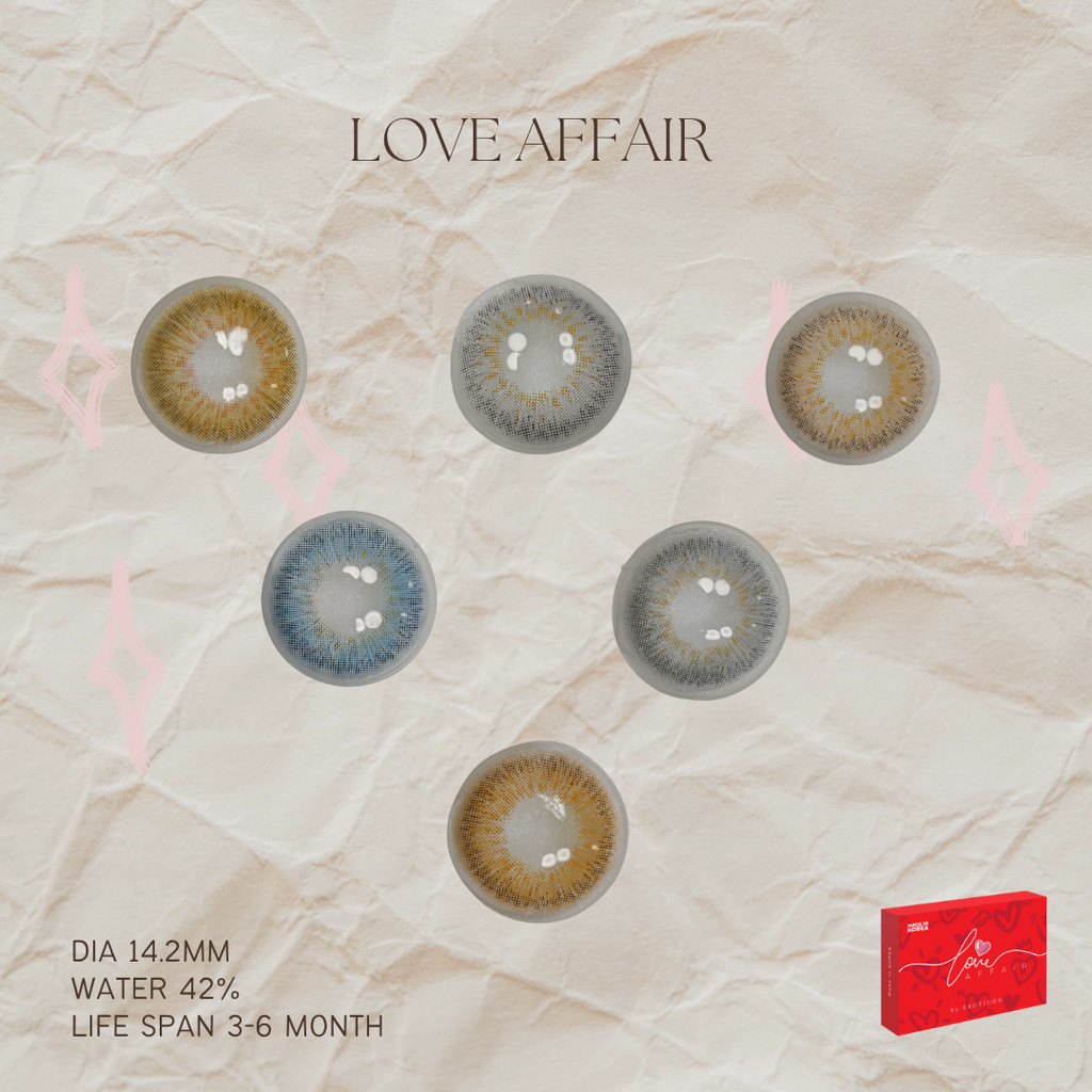 Jual CLEARANCE LOVE AFFAIR SOFTLENS DIA 14.2MM NORMAL DAN MINUS / BS II ...