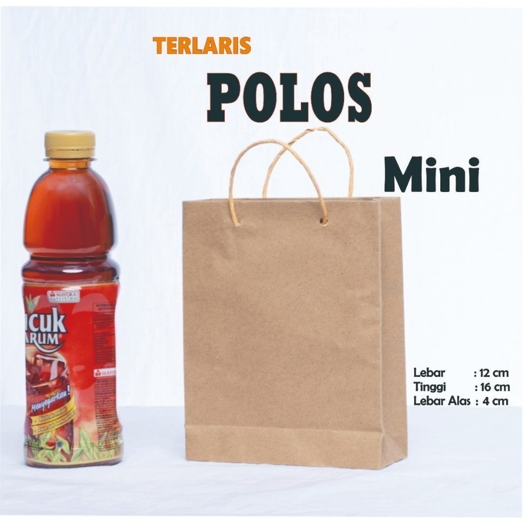 Jual PAPER BAG POLOS MINI KW II / 11 X 15 X 4 / TAS KERTAS PERNIKAHAN ...