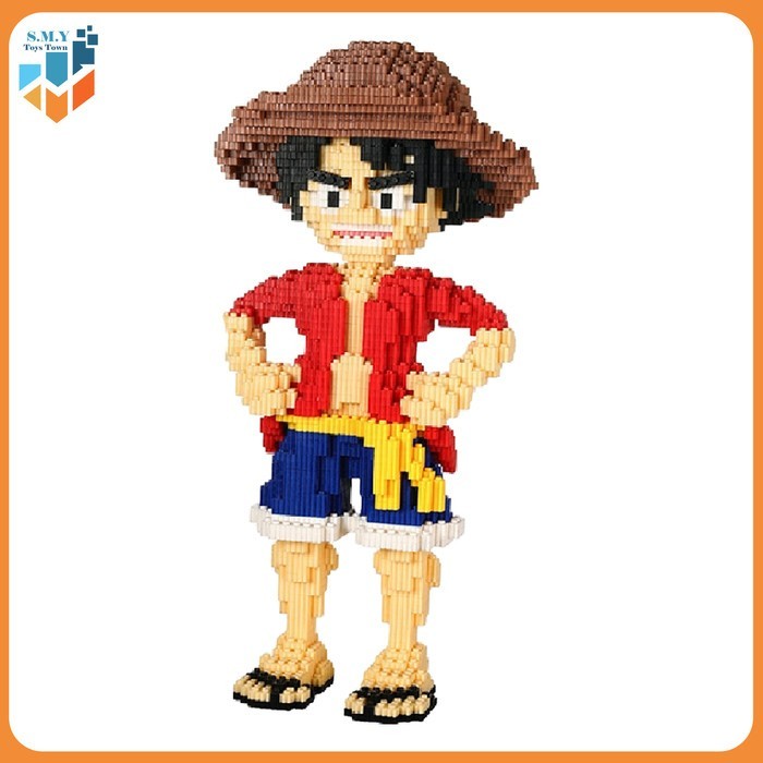Jual Nano Blocks ONE PIECE LUFFY STRAWHATS 3D Model, Mainan Blok Susun ...