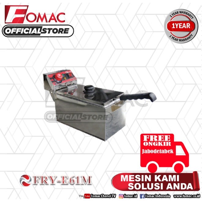 Jual Mesin Electric Deep Fryer / FRY-E61M FOMAC 0088 | Shopee Indonesia