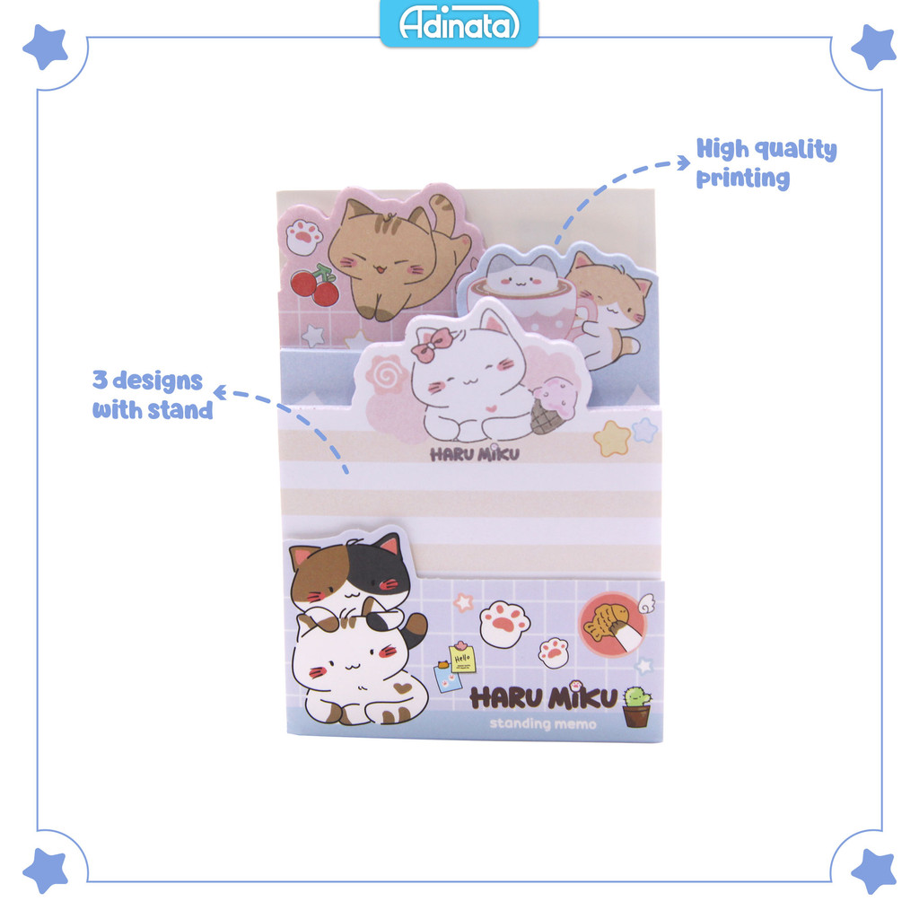 Jual Haru Miku Standing Memo 2552-4624 memo lucu / notes / stand memo ...