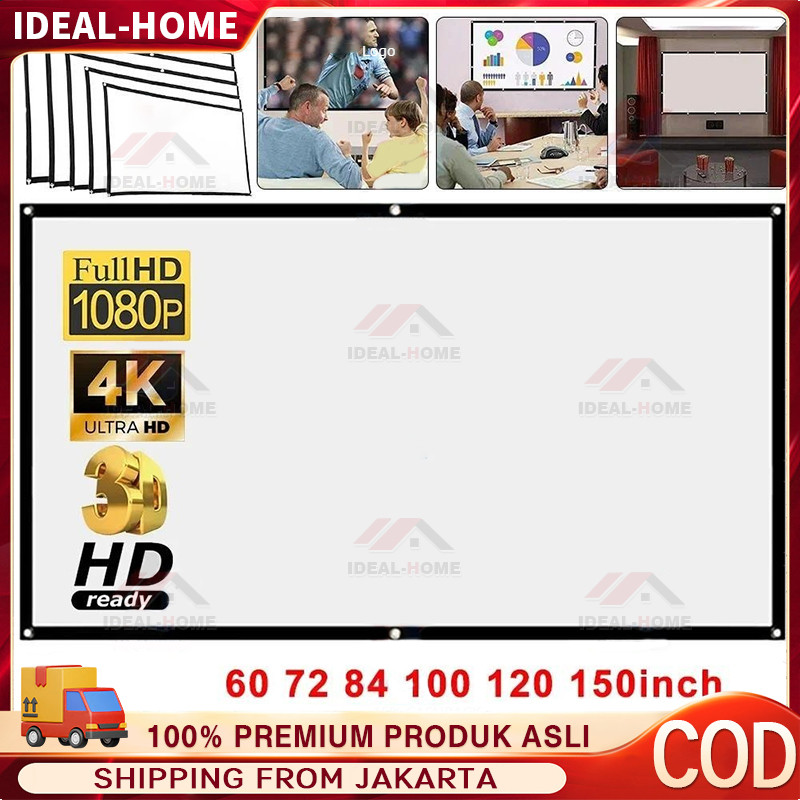 Jual Layar Proyektor Putih | White Screen | Poly Syntetic Waterproof 16 ...
