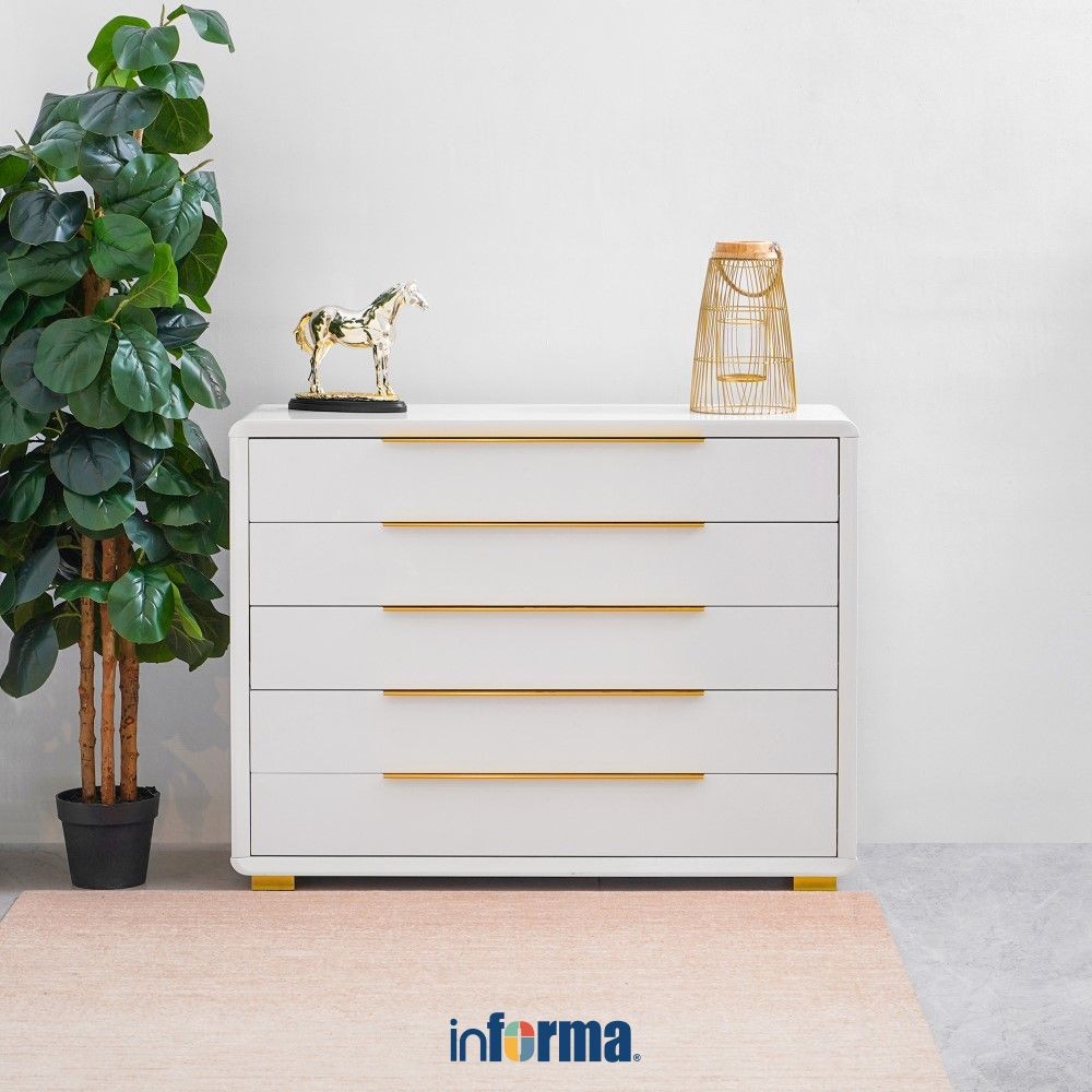 Jual Informa Irvin Laci Penyimpanan 5 Tingkat - Putih Laci Kabinet ...