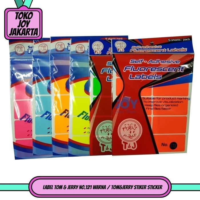 Jual Label Tom & Jerry No.121 warna / Tom&Jerry Stiker Sticker | Shopee ...