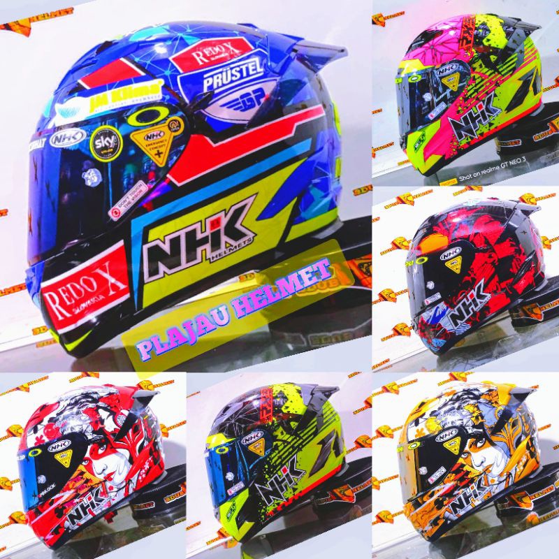 Jual Helm full face NHK RX9 Original modif (PAKET GANTENG) | Shopee ...