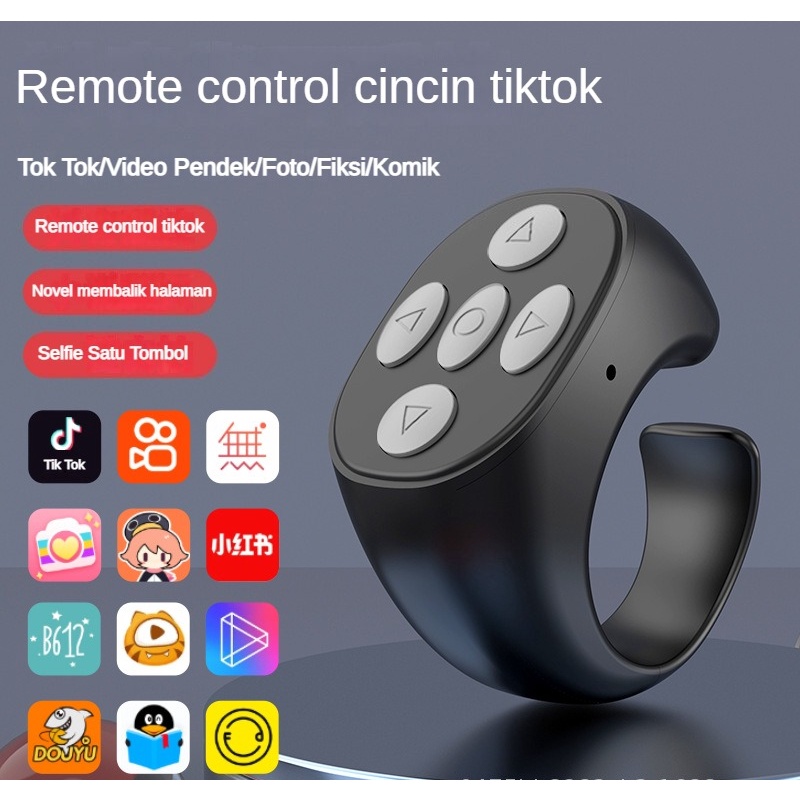 Jual Remote control Bluetooth ponsel Pengontrol kamera ponsel Artefak selfie Cincin remote ...