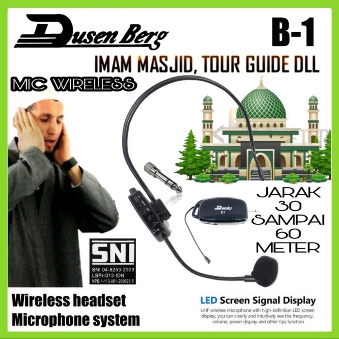 Jual Mic Bando Wireless DUSENBERG B1 (Bando Wireless Connect Amplifier ...