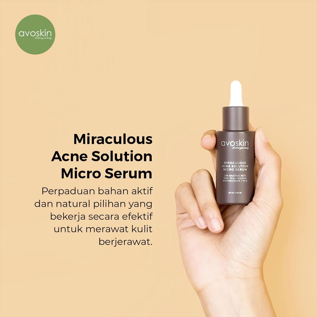 Jual LIVI - Avoskin Miraculous Acne Solution Micro Serum 20ml | Shopee Indonesia