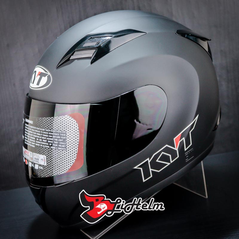 Jual HELM KYT R10 SOLID BLACK DOFF | FULL FACE ORIGINAL PRODUCT KYT ...