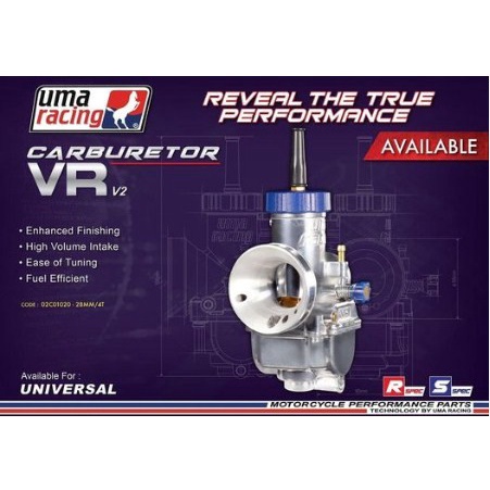 Jual Carbulator Motor Merk UMA Racing PE VR V2 Ukuran 28 MM / 4T ...