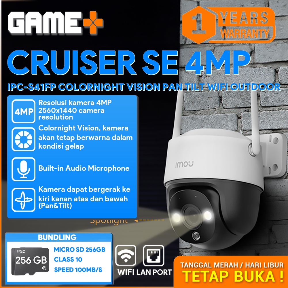 Jual IMOU CRUISER SE 4MP IPC-S41FP COLORNIGHT VISION PAN TILT WIFI ...