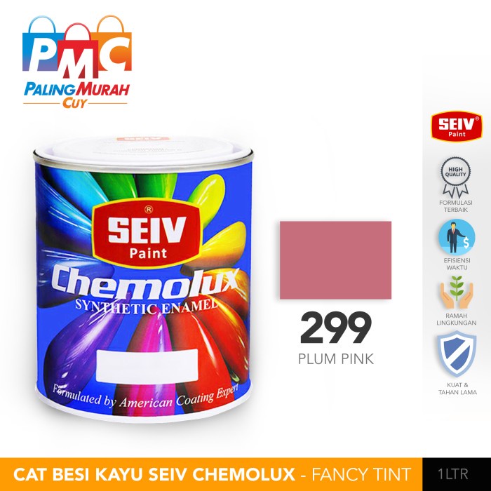 Jual CAT BESI KAYU SEIV CHEMOLUX SUPER 299 Plum Pink | Shopee Indonesia