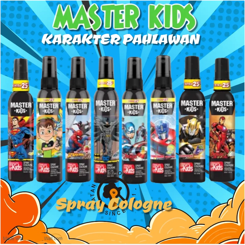 Jual Master Kids Spray Cologne Parfum Anak 100ml | Shopee Indonesia