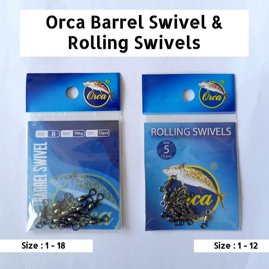 Jual Kilikili Barrel Rolling Swivel Orca Atau Swipel Jigging Untuk ...