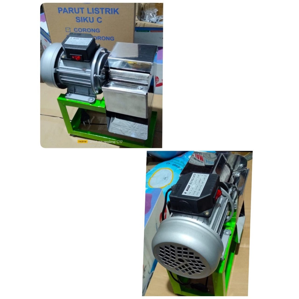 Jual Mesin Parut Parutan Kelapa Singkong Listrik Corong Stainless ...