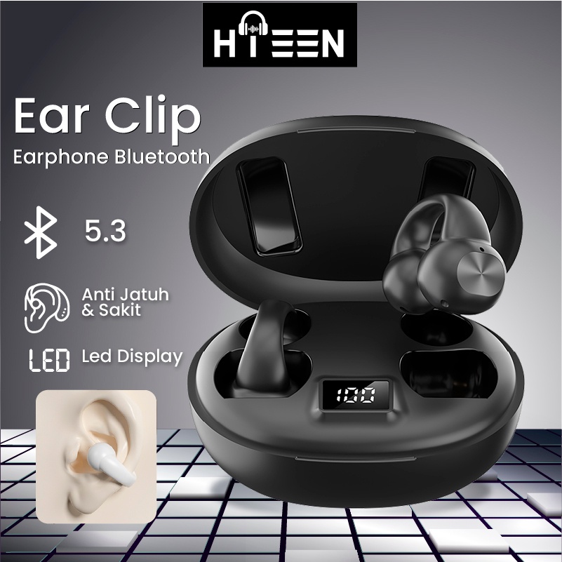 Jual COD 【COD】Hieen EP10 TWS Clip-Ear Bone Conduction Bluetooth Headset ...