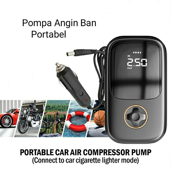 Jual Pompa Angin Ban mobil, motor, Balon Portabel Powerbank | Shopee ...