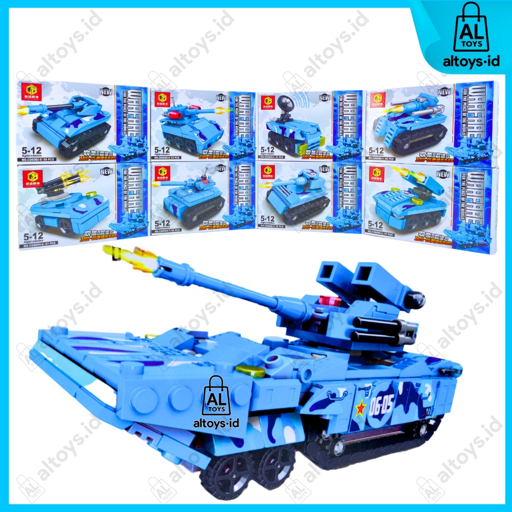 Jual MAINAN EDUKASI BONGKAR PASANG BLOCK TANK 8IN1 MAINAN ANAK-ANAK CEWEK COWOK MURAH BLOCK ...