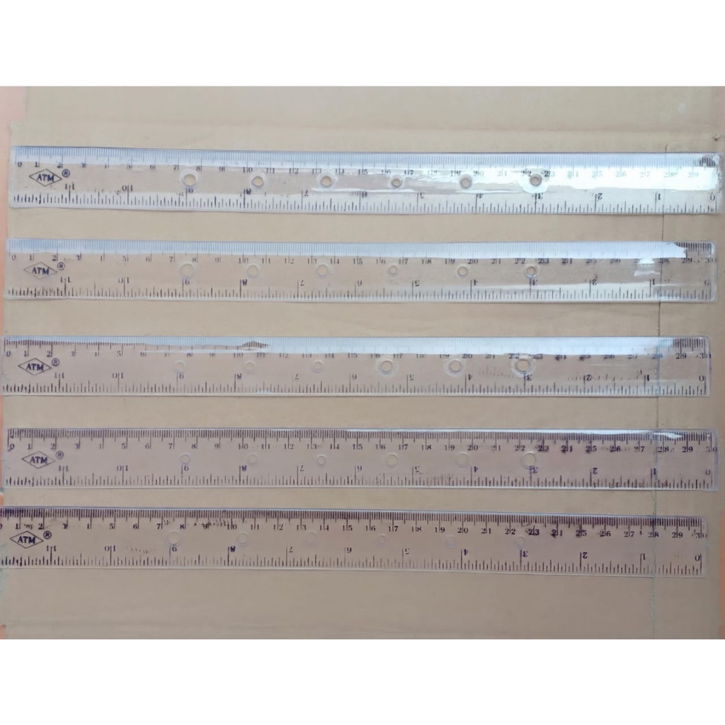 Jual 24 PC / 1 PACK PENGGARIS PLASTIK / PENGGARIS PLASTIK BENING 30 CM ...