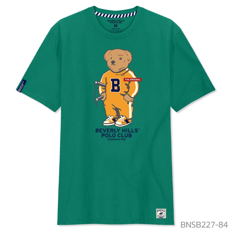 Jual Kaus Lengan Pendek Leher Kru Beruang Mewah dari Klub Polo Beverly ...