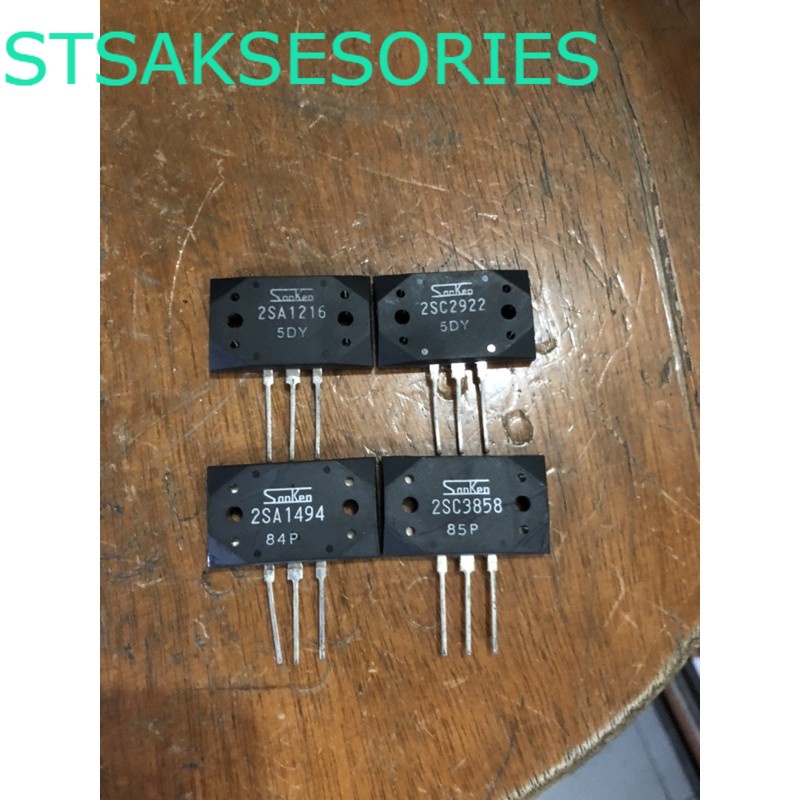 Jual Transistor Sanken Original Made in Japan 2SA1216 - 2SC2922 / 2SA1494 - 2SC3858 1 Set ...