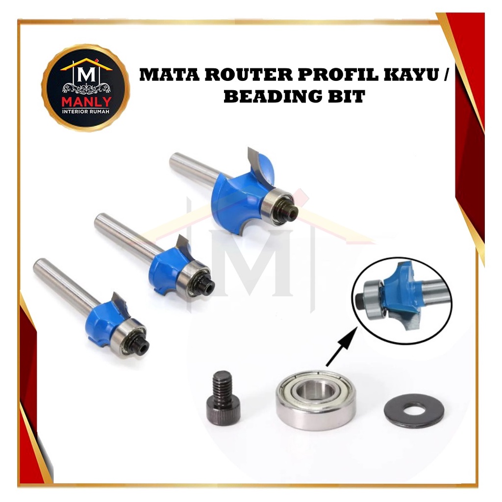 Jual Mata Router Edging 2mm Mata Profil 1/4" x 3/16 Mata Profil Kayu ...