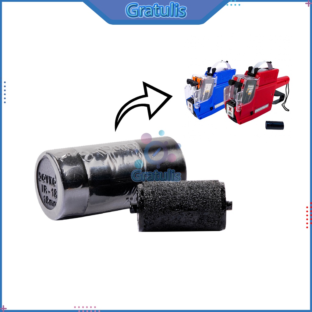 Jual Ink Roller Labeller Joyko IR-18 18 mm / Tinta Hitam Label Harga ...