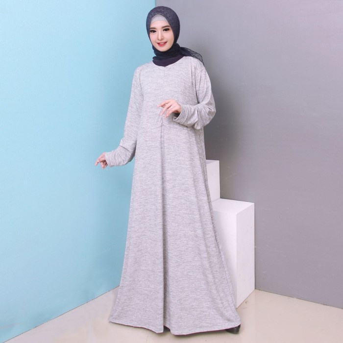 Jual best -Baju Gamis Wanita Gamis Busui Kaos Misty L - XXXL 9629 ...