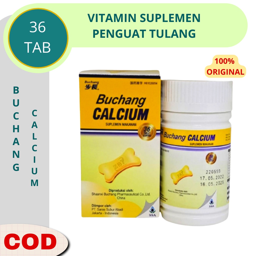 Jual Buchang Calcium Obat Kalsium Untuk Tulang Suplemen Penguat Tulang ...