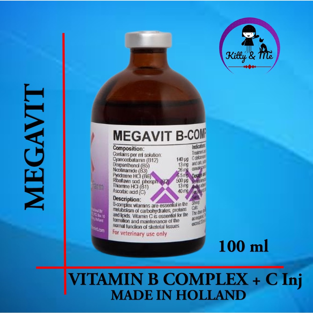 Jual Megavit ( Vitamin B complex & Vitamin C Untuk Hewan ) | Shopee ...