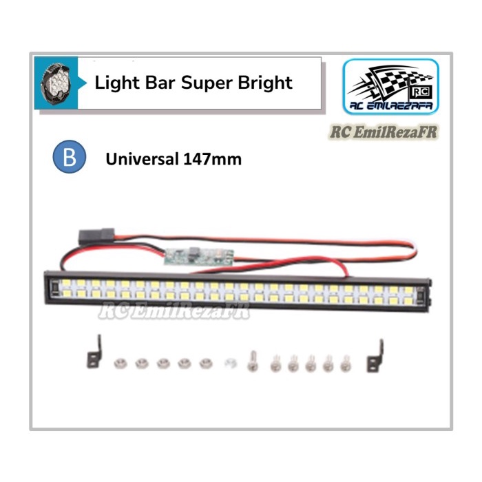 Jual Lampu LED Bar Roof lamp RC Car Adventure 1 10 36 Mata - Universal ...