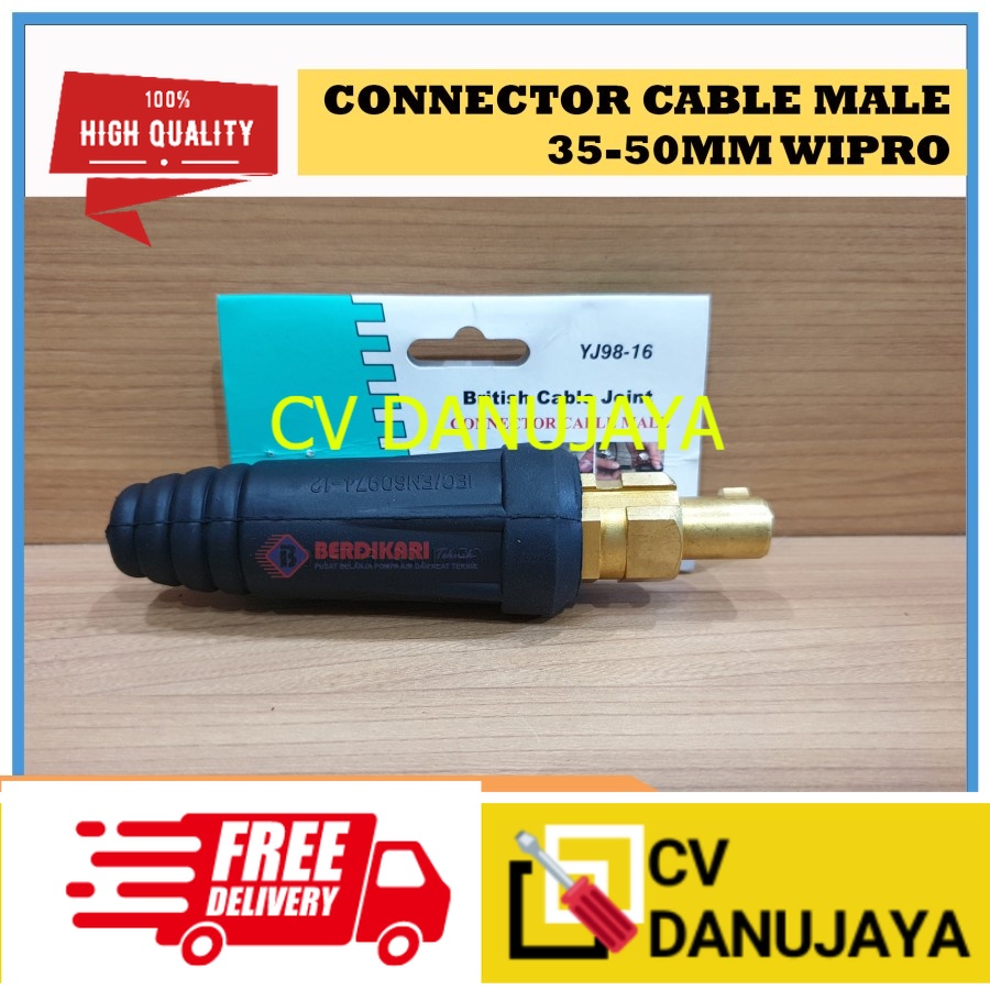 Jual Kabel konektor Male Connector Las 35 - 50 mm Mesin Las WIPRO ORI ...