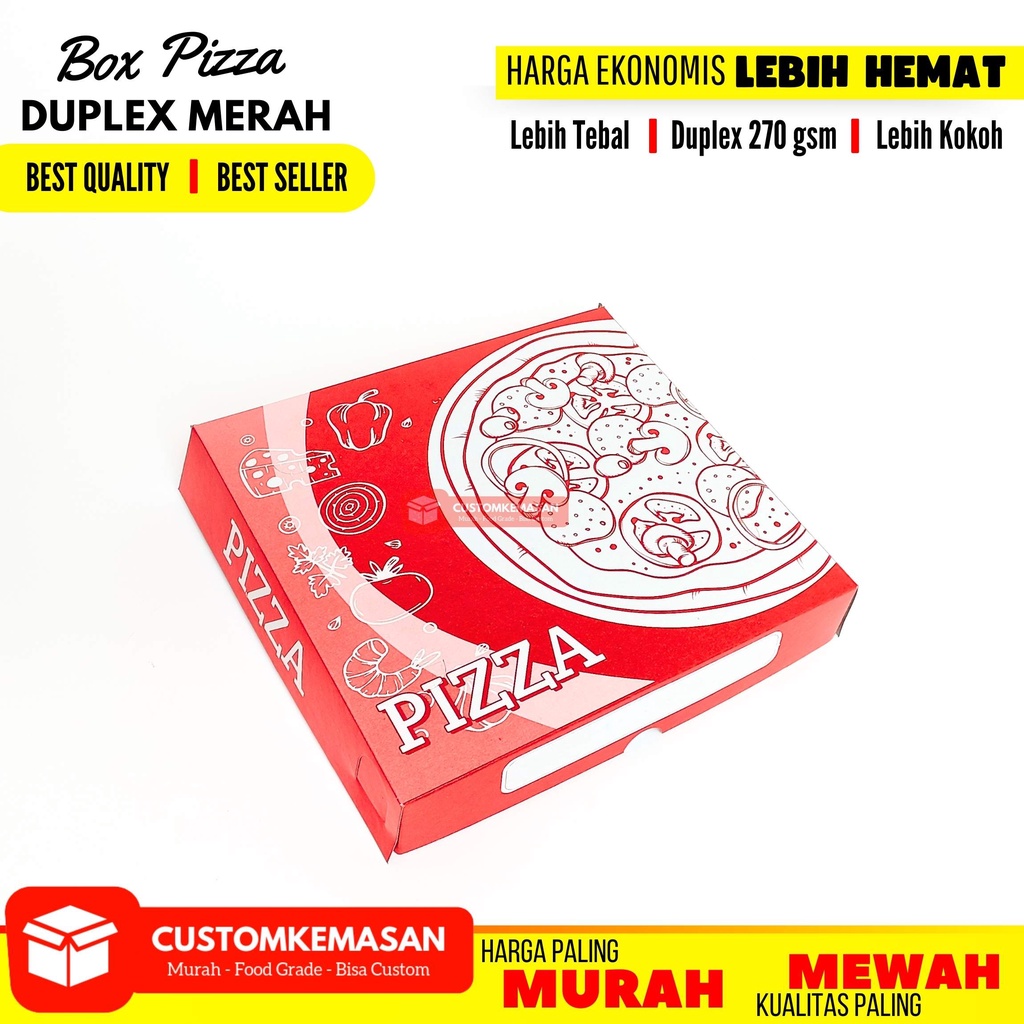 Jual Box Pizza duplex Food grade, Dus pizza, Kemasan Pizza, Tempat ...