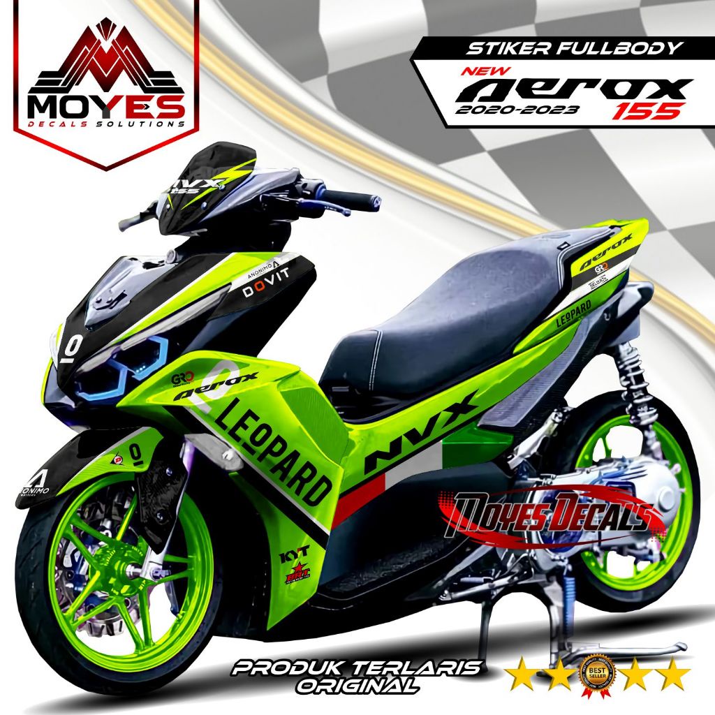 Jual Decal Aerox Connected Fullbody Dekal Aerox New Fullbody Stiker New ...