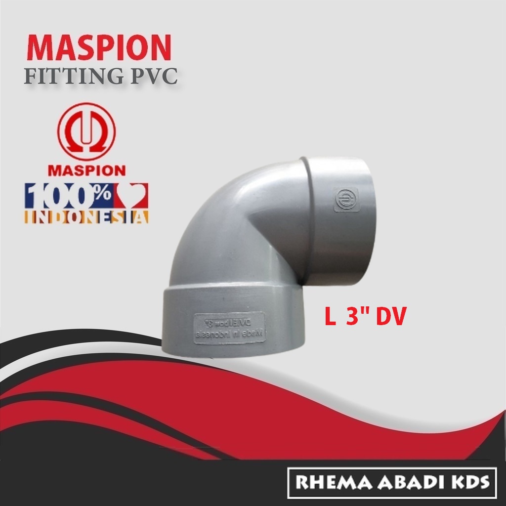 Jual Fitting Sambungan Pralon Pipa Pvc - Knee Keni Elbow L - 3" inch ...