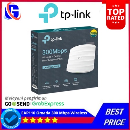 Jual TP-Link EAP110 Omada 300 Mbps Wireless N Ceiling Mount Access ...