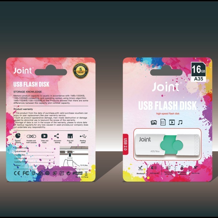 Jual Flash Disk Joint A35 Berwarna Warni 16 GB GARANSI 5 TAHUN | Shopee ...