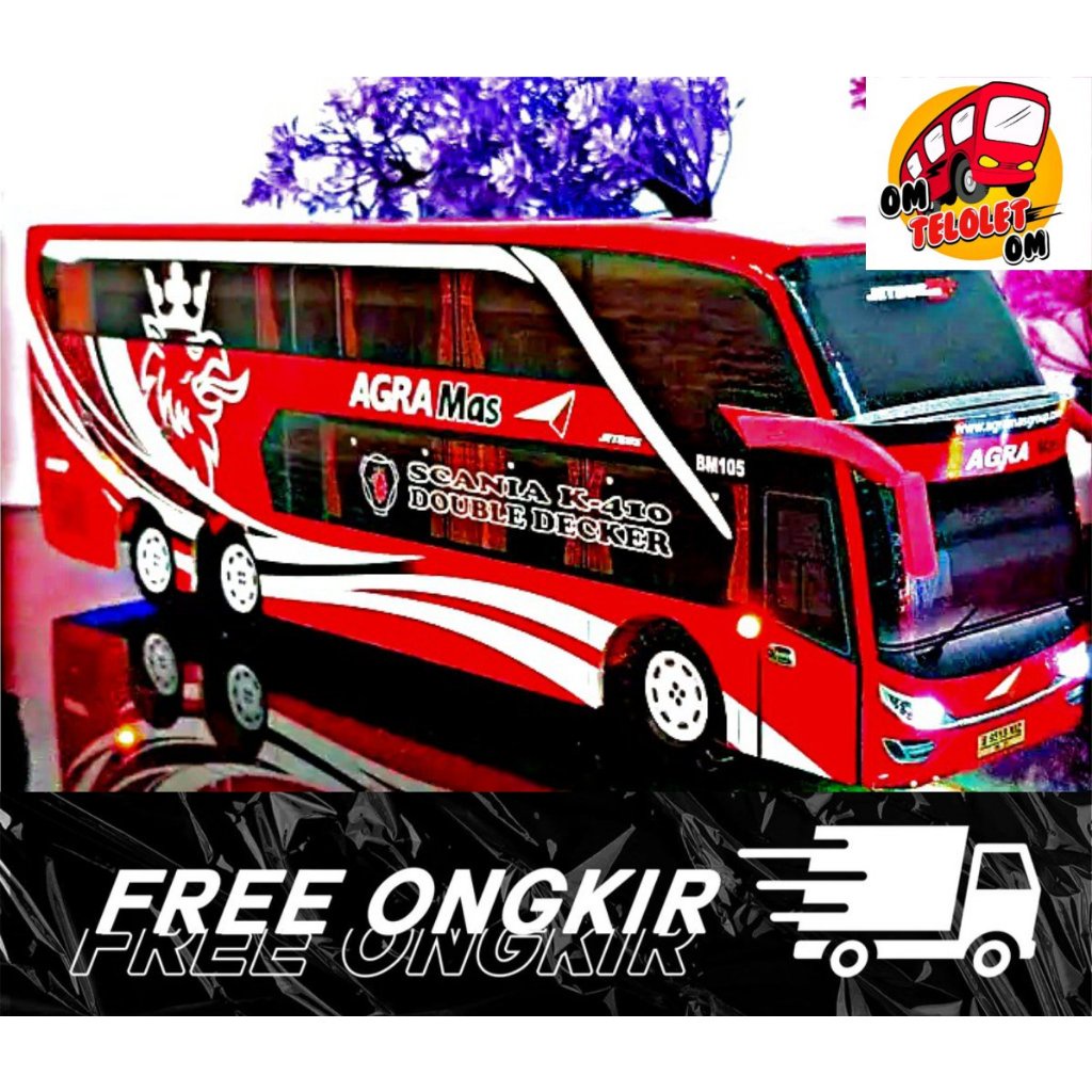 Jual Miniatur Papercraft Bus AGRA MAS Jetbus3+ Voyager full lampu ...