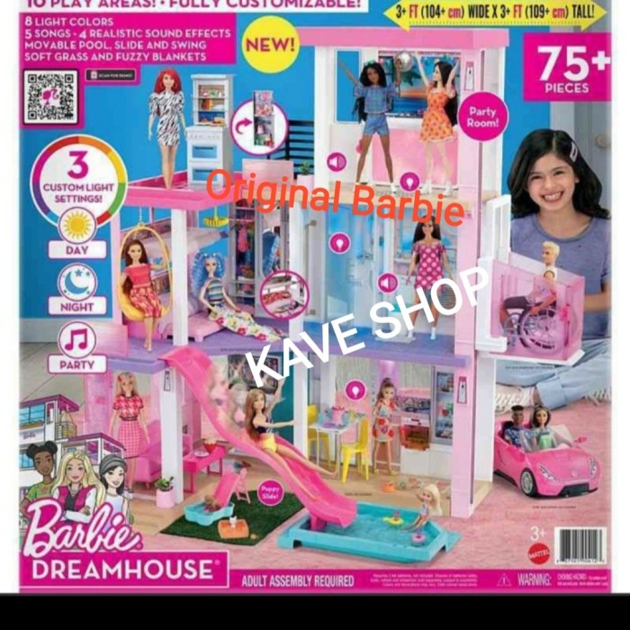 Jual HF74 Barbie Dream House Mattel Original | Shopee Indonesia