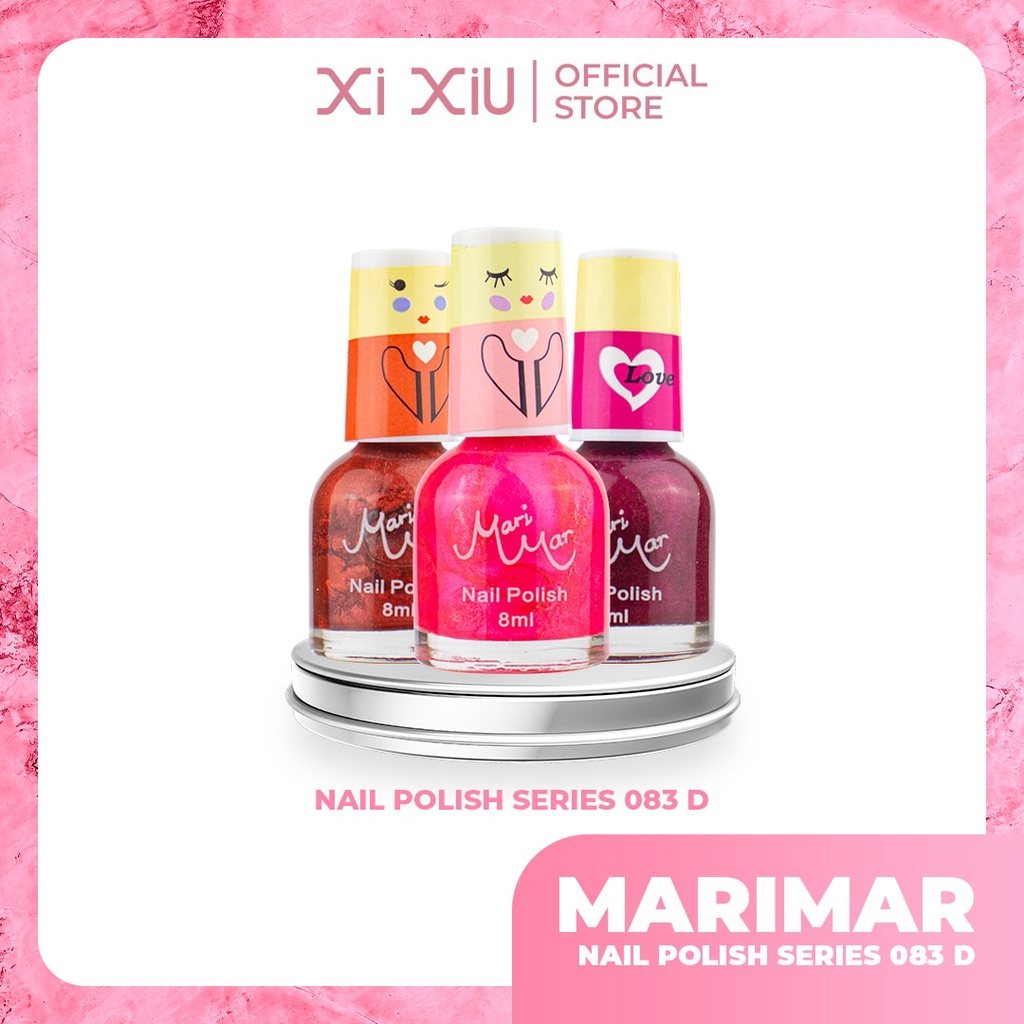 Jual MARIMAR NAIL POLISH 12 COLOR SHADES CODE 083 D | Shopee Indonesia