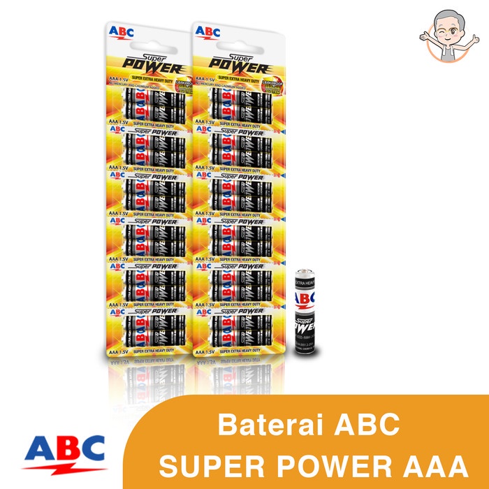 Jual Baterai/Battery ABC SUPER POWER AAA/A3 | Shopee Indonesia